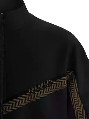 Hugo Chevron-panel Zip-up Sweatshirt