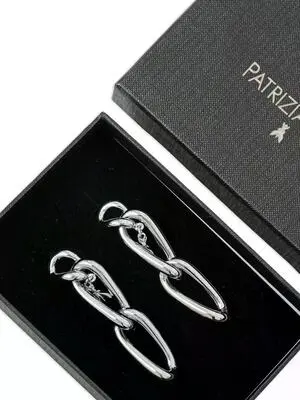 Patrizia Pepe Chain Drop Earrings - Silver