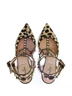 Valentino Garavani 70mm Stud-embellished Leopard-print Pumps - Neutrals