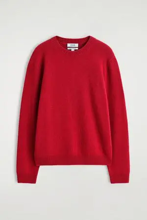 Cos Cashmere Crew-neck Sweater - Red