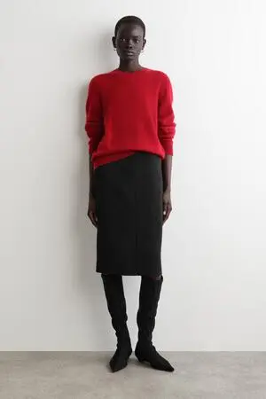 Cos Cashmere Crew-neck Sweater - Red
