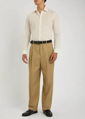 Saint Laurent Pinstriped Cotton Shirt