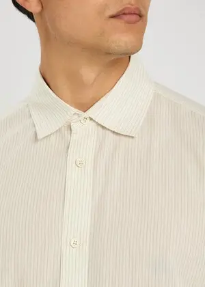 Saint Laurent Pinstriped Cotton Shirt