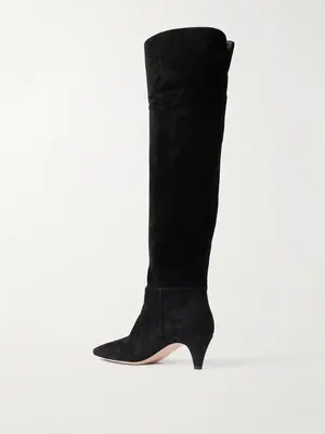 GIANVITO ROSSI Elise 45 Suede Knee Boots