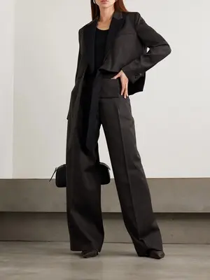 Our Legacy Cropped Wool Wrap Blazer
