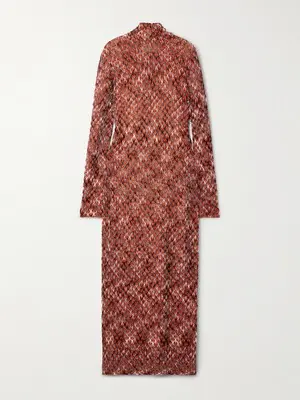 Missoni Space-dyed Wool-blend Midi Dress