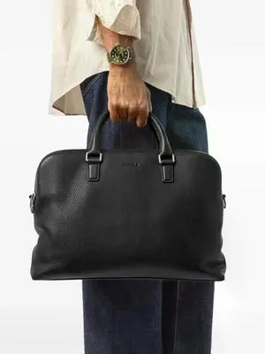 Shinola Leather Top-handle Briefcase - Black