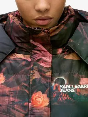 Karl Lagerfeld All-over Graphic-print Puffer Jacket