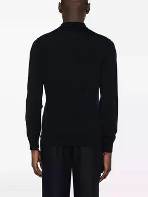 Alpha Studio Long-sleeved Polo-neck Sweater