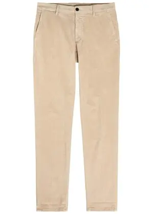 SLOWEAR Incotex Slim-leg Corduroy Trousers - Beige