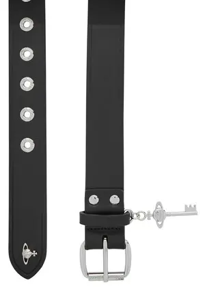 VIVIENNE WESTWOOD Studded Leather Belt With Charms