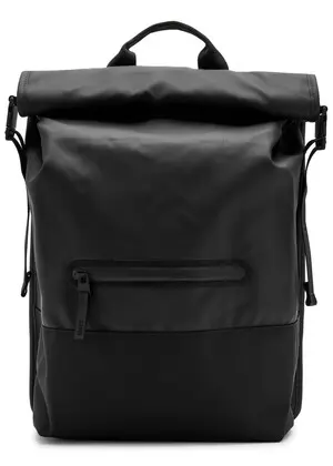 Rains Trail Rolltop Backpack - Black