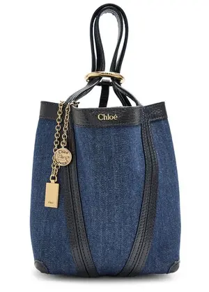 Chloé Spin Mini Denim Tote