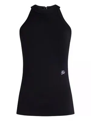 Karl Lagerfeld Embellished Halter Neck Top