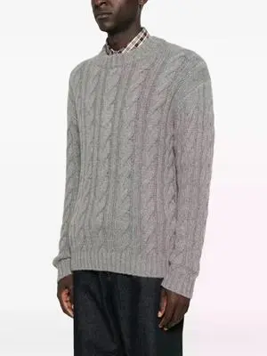 Eric Bompard Cable-knit Crew-neck Sweater