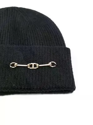 TWINSET Chain-embellished Beanie