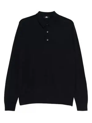 Alpha Studio Long-sleeved Polo-neck Sweater