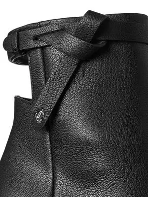 JIMMY CHOO Camie Leather Ankle Boots - Black