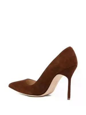 Manolo Blahnik 100mm Suede Pumps