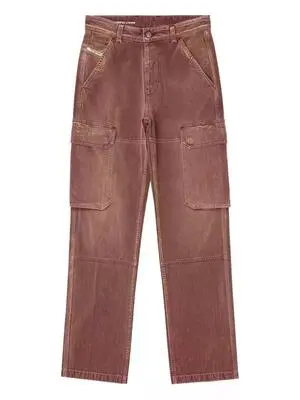 DIESEL® D-pot Straight-leg Jeans With Cargo Pockets