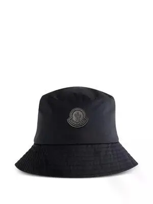 Moncler Logo-plaque Bucket Hat - Blue