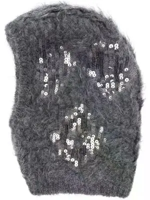 Brunello Cucinelli Knitted Embroidered Balaclava