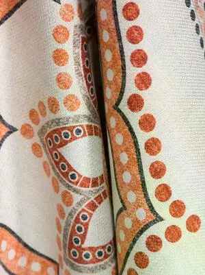 Brunello Cucinelli Mandala Pattern Silk Pocket Square