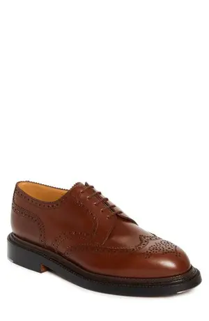 J.M. WESTON Triple Sole Wingtip Derby - Tan