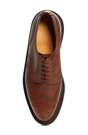 J.M. WESTON Triple Sole Wingtip Derby - Tan