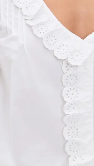 Posse Ezra Cotton Eyelet Blouse