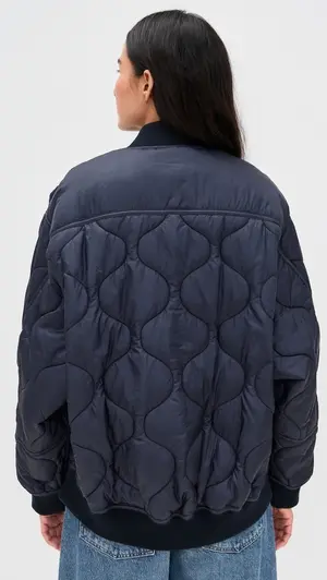 AGOLDE Isla Quilted Jacket - Ink