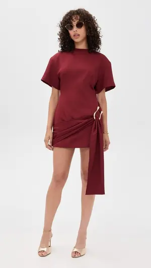 Lioness Martini Mini Dress - Merlot