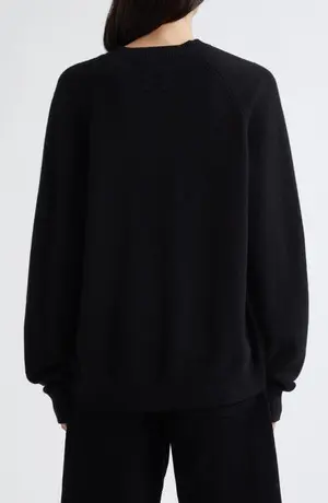 NILI LOTAN Feron Cashmere V-neck Sweater - Black