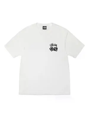 StÜssy Dice Pigment-dyed T-shirt - White