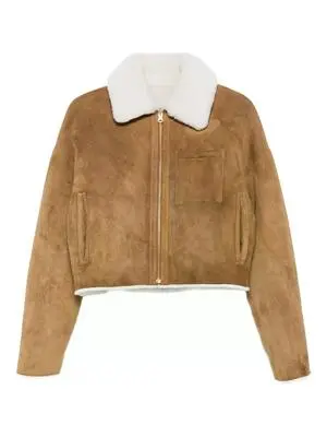 Maje Shearling-collared Jacket
