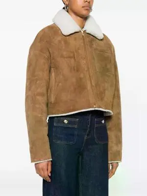 Maje Shearling-collared Jacket