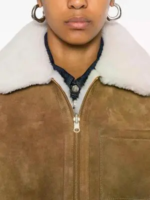 Maje Shearling-collared Jacket