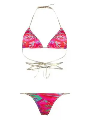 REINA OLGA Wrap-around Bikini - Pink