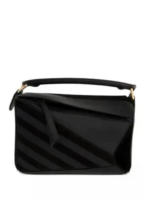 Loewe Puzzle Suede Clutch Bag