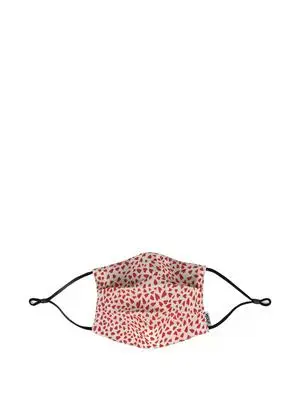 WOOUF Hearts Print Face Mask - Red