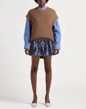 Sandro Printed Pleated Skirt