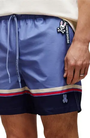 Psycho Bunny Hanks Colorblock Swim Trunks