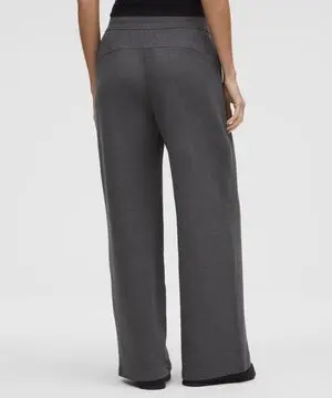 Lululemon Scuba Mid-rise Wide-leg Pant - Heathered Graphite Grey