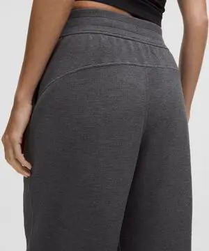 Lululemon Scuba Mid-rise Wide-leg Pant - Heathered Graphite Grey