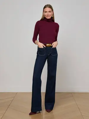 L'Agence Nolan Patch Pocket Jeans