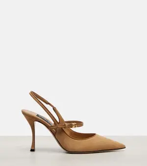 Dolce & Gabbana Dg 90 Suede Slingback Pumps