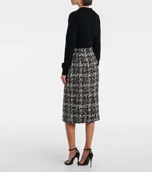 Dolce & Gabbana Checked Midi Skirt
