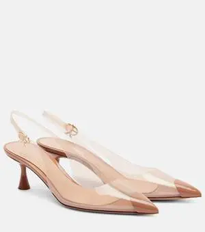 GIANVITO ROSSI Diana 55 Slingback Pumps - Transparent
