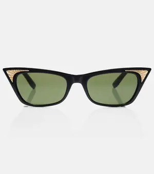 Valentino Garavani Logo Cat-eye Sunglasses - Black