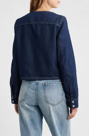 Mango Peppa Crop Denim Jacket